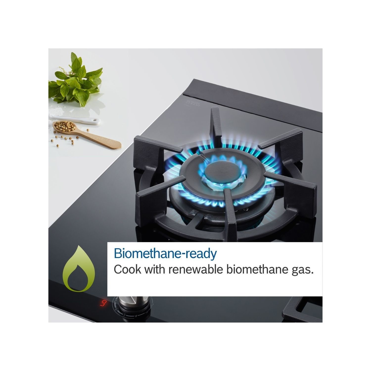 Refurbished Bosch PPS9A6B90 90cm 5 Burner Gas Hob with Wok Burner Black ...