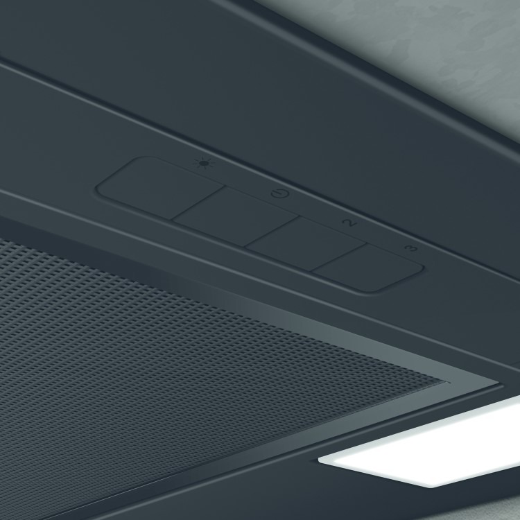 Elica Deluxe 54cm Canopy Cooker Hood - Black - Essential Depot