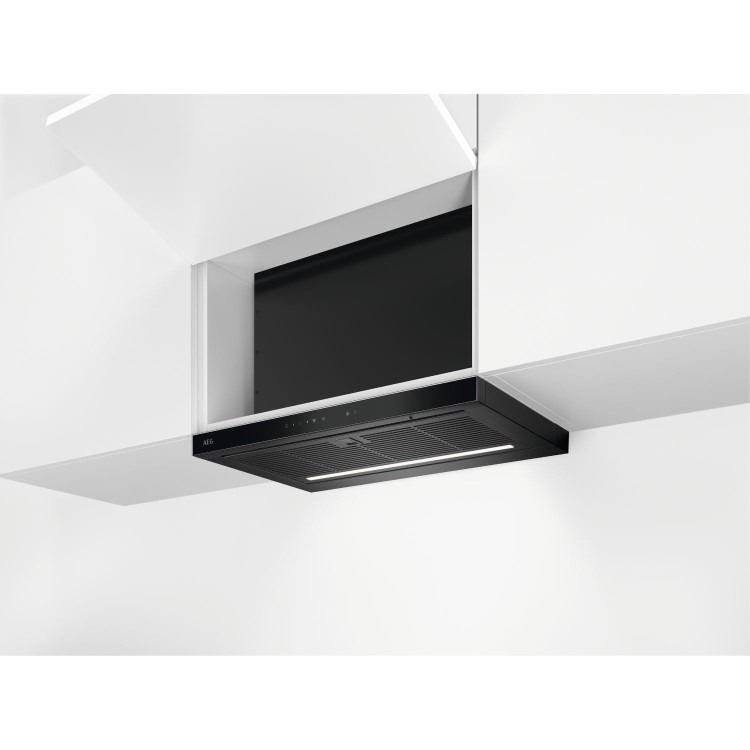 AEG 8000 Series 60cm Canopy Cooker Hood - Black - Essential Depot