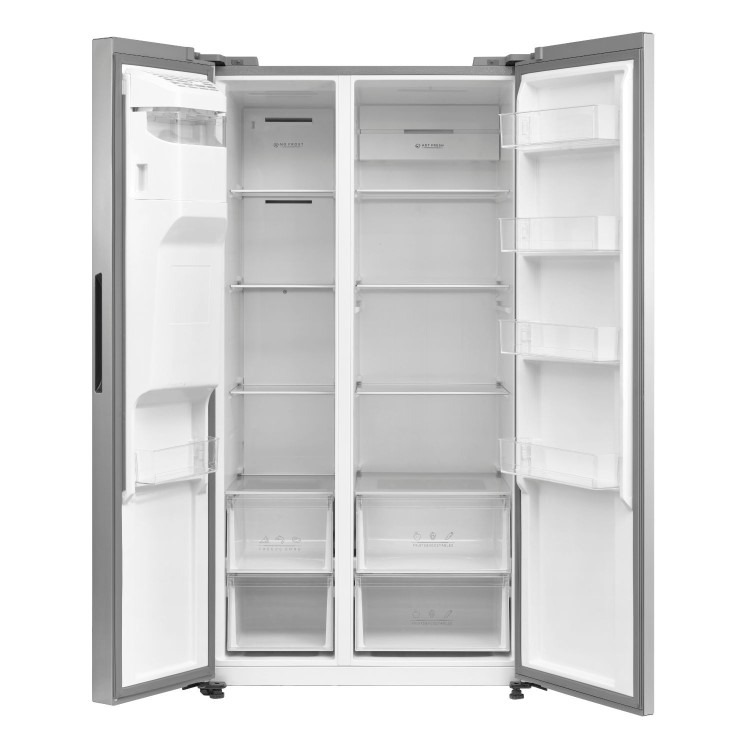 Tesla 569 Litre Side-By-Side American Fridge Freezer - Stainless Steel ...