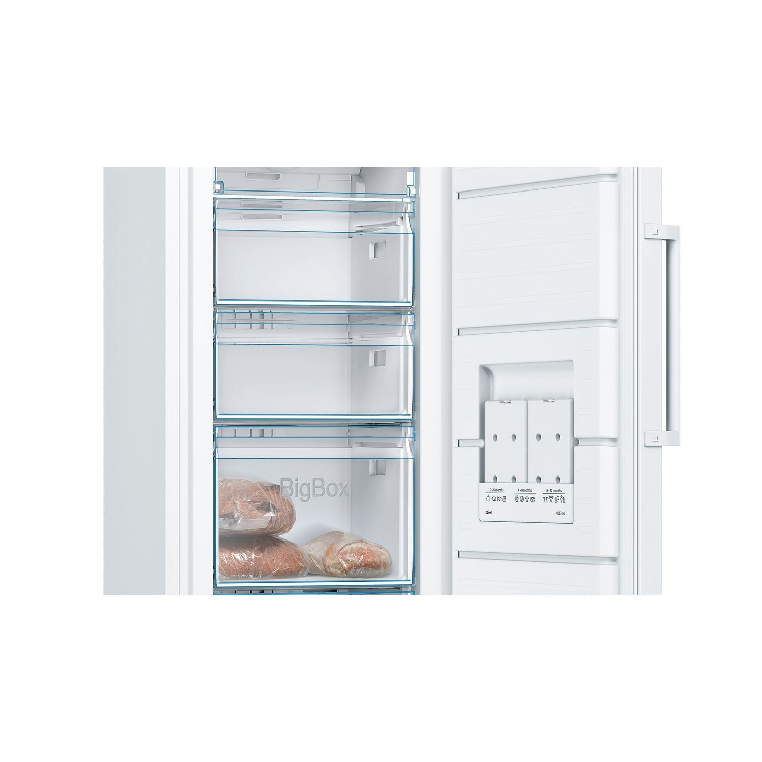 Bosch Series 4 225 Litre Upright Freestanding Freezer - White ...