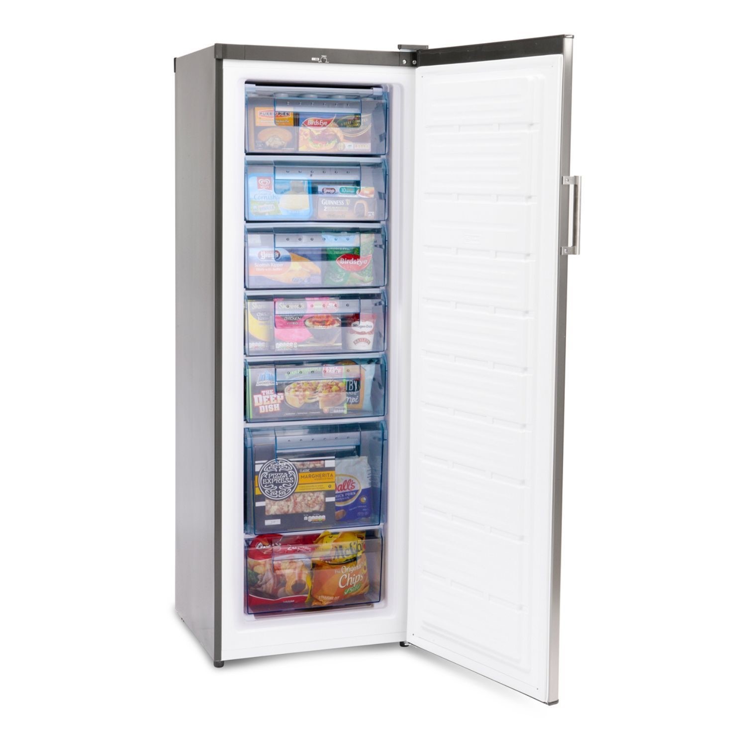 Iceking 242 Litre Freestanding Tall Freezer - Silver - Essential Depot