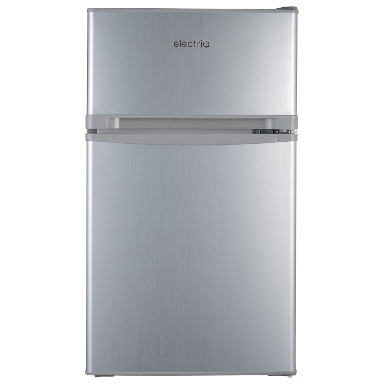 electriQ 80 Litre Under Counter Freestanding Fridge Freezer - Silver ...
