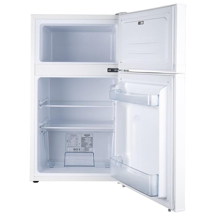 electriQ 80 Litre Under Counter Freestanding Fridge Freezer - White ...