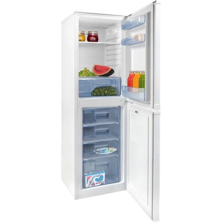 Amica 195 Litre 50/50 Freestanding Fridge Freezer - White - Essential Depot