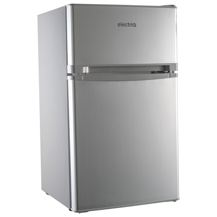 electriQ 80 Litre Under Counter Freestanding Fridge Freezer – Silver ...