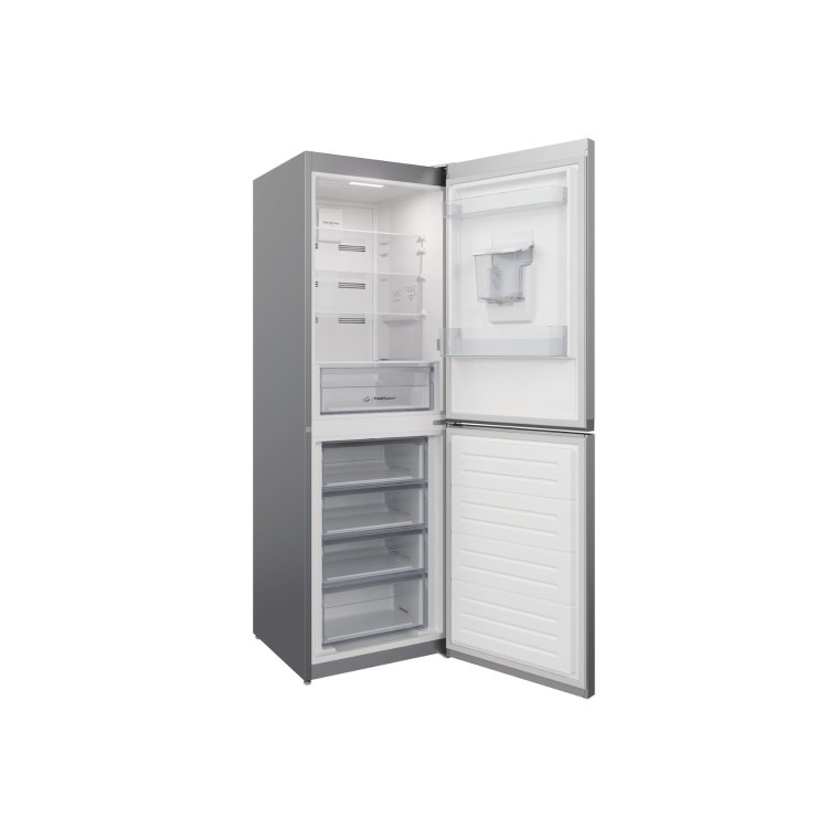 Indesit 322 Litre 50/50 Freestanding Fridge Freezer - Silver ...