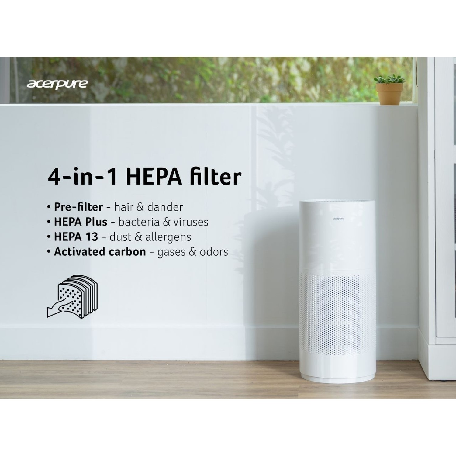 Acer Pure Pro P2 Smart HEPA Air Purifier – Essential Depot