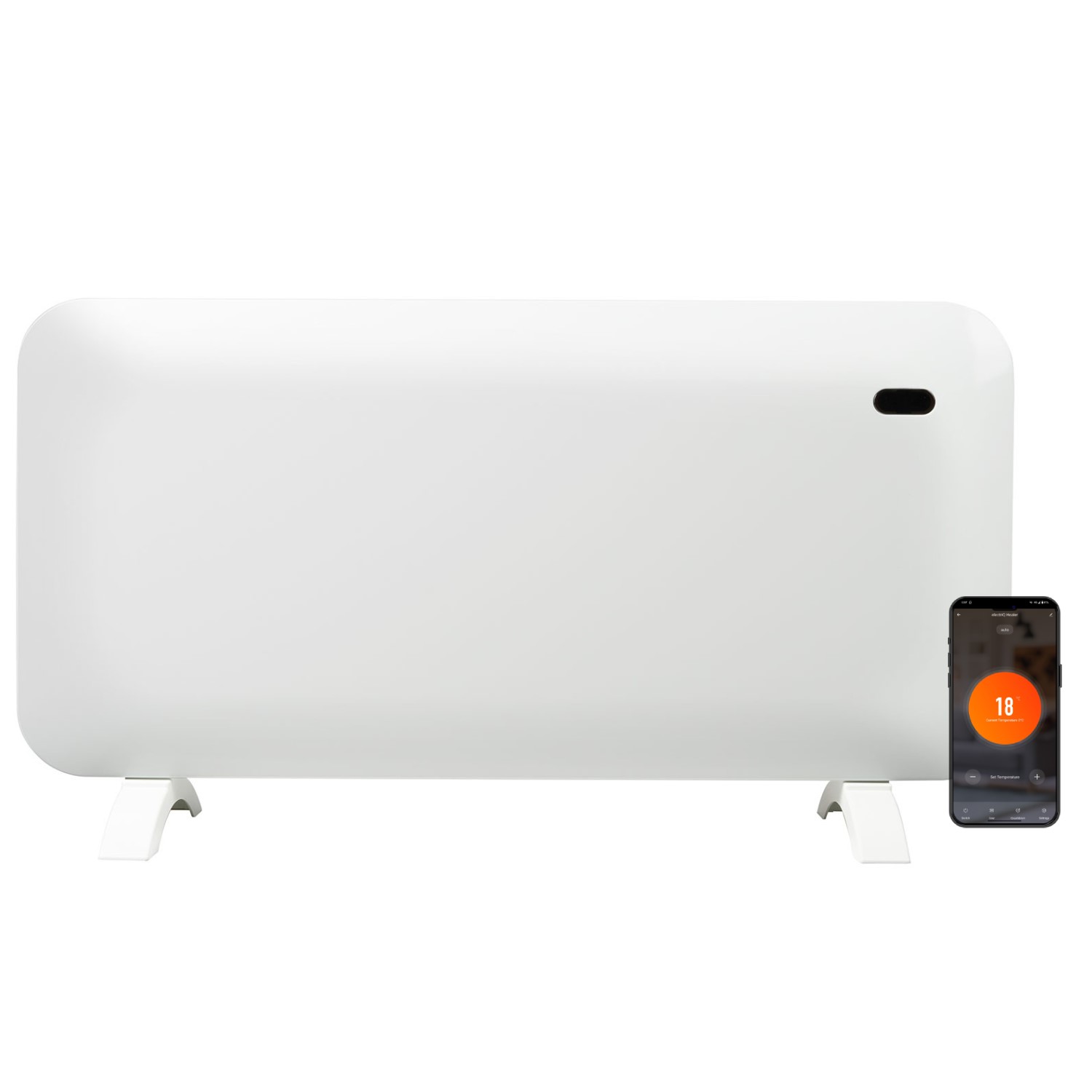 electriQ 2000W Smart Electric Designer Panel Heater - Wall Mountable ...