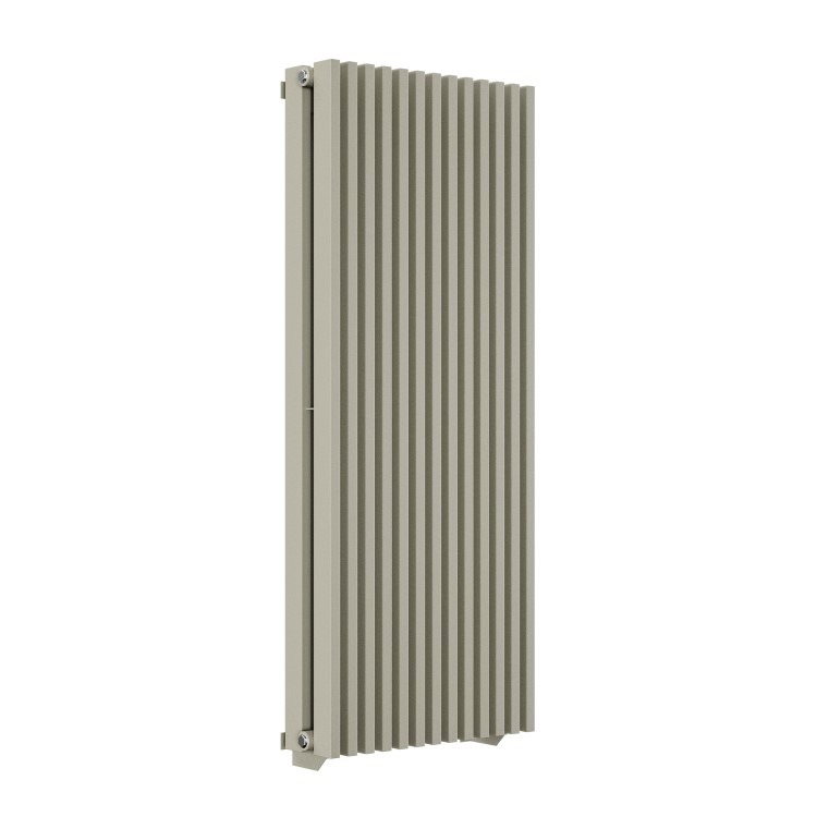 Beige Vertical Double Panel Radiator 1200 x 500mm - Nevada - Essential ...