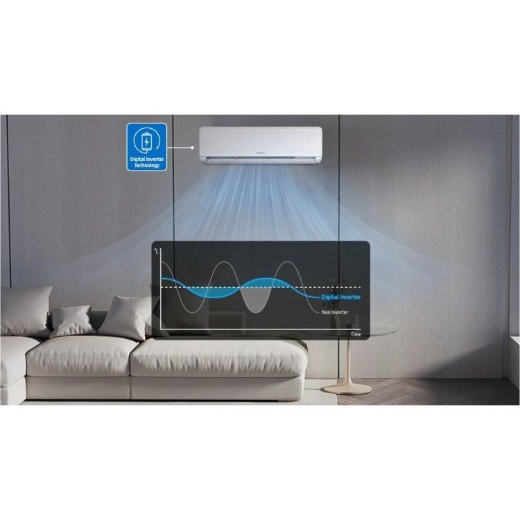 Samsung AR12ART A++ 12000 BTU Wall Mounted Air Conditioner with Heat ...
