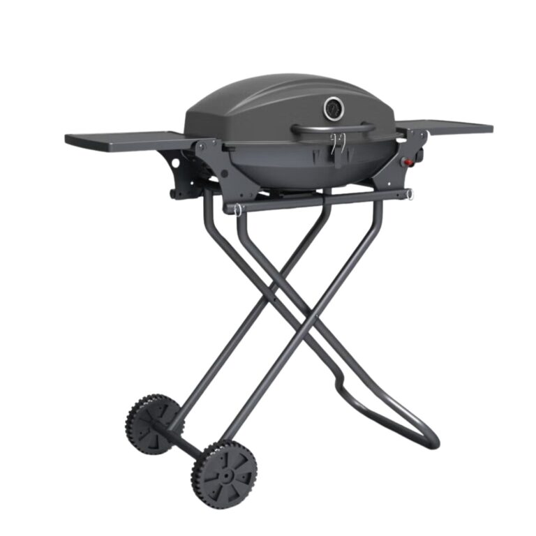Boss Grill Deluxe Portable - 2 Burner Gas BBQ Grill with Trolley - Grey ...