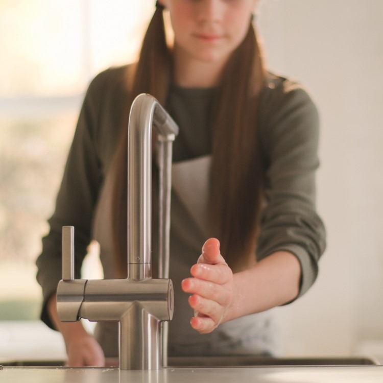 Franke Atlas Sensor Single Lever Monobloc Kitchen Mixer Tap - Steel ...
